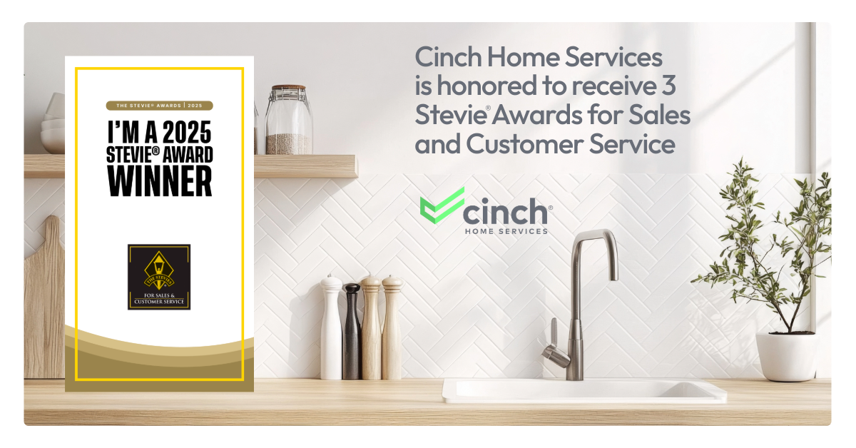 Cinch® Home Services Recognized in 2025 Stevie Awards®